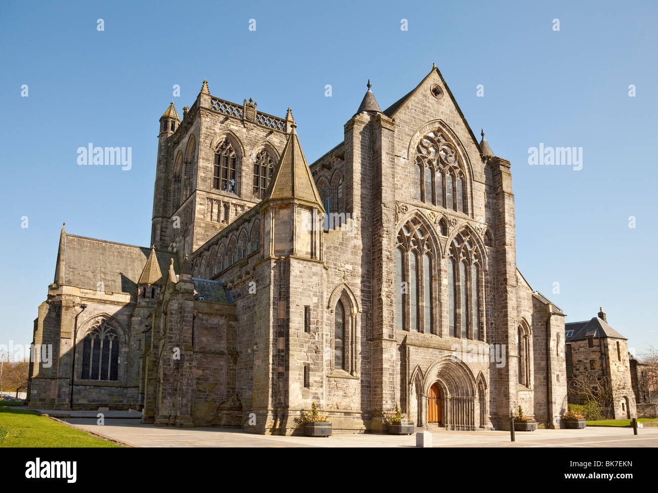 Paisley Abbey, a restored medieval (started in the 12th century ...