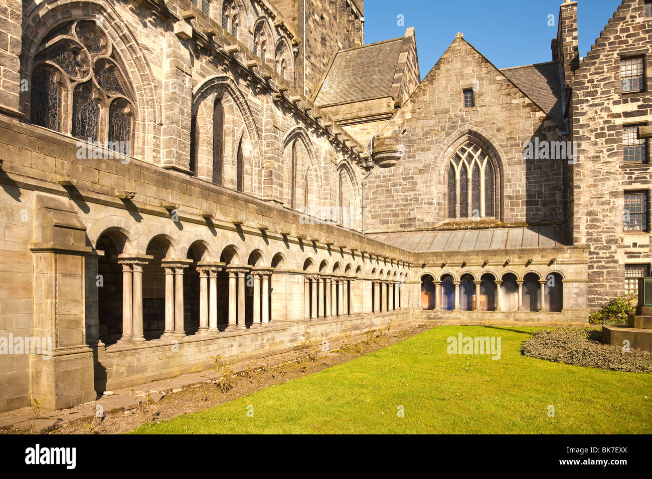 Paisley Abbey, a restored medieval (started in the 12th century ...
