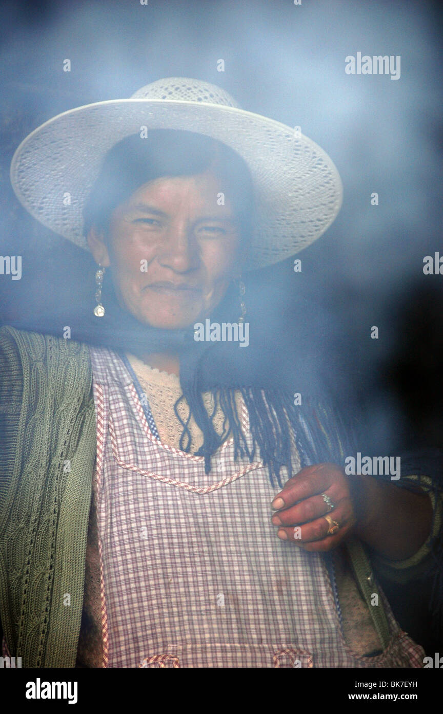 Indigenous woman in Potosi, Bolivia Stock Photo - Alamy