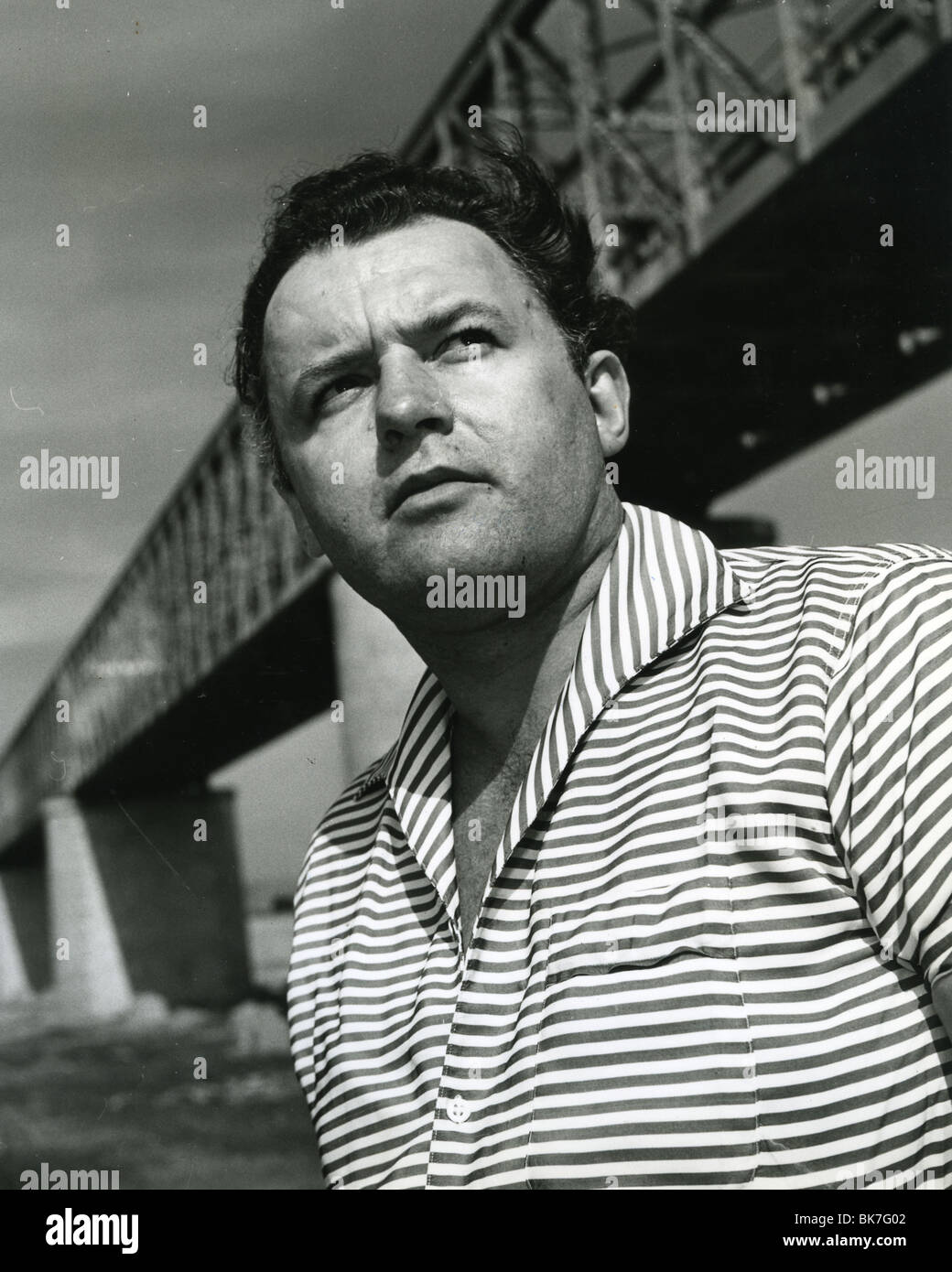 ACROSS THE BRIDGE - Rod Steiger on location in Spain for the 1957 Rank ...
