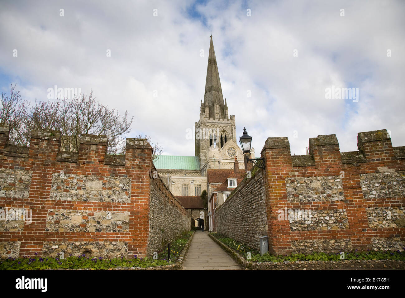 Ancient building footpath heritage historic historical old spire sussex ...