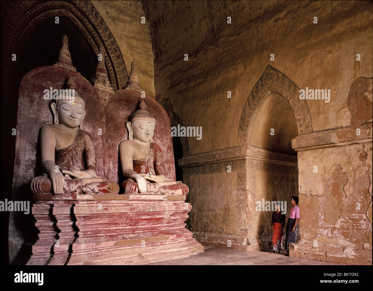 Interior, Dhammayangyi temple, Bagan (Pagan), Myanmar (Burma), Asia ...