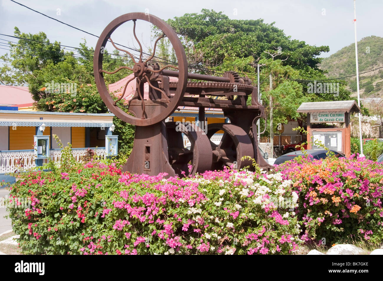 This salt crushing/milling machine, now on display is left from the ...