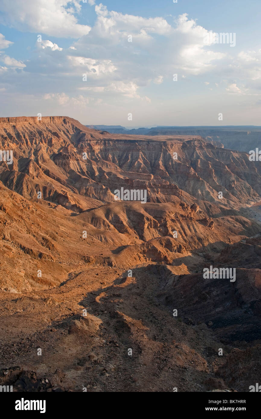 Spectacular view of Fish River Canyon from the main lookout near Hobas ...