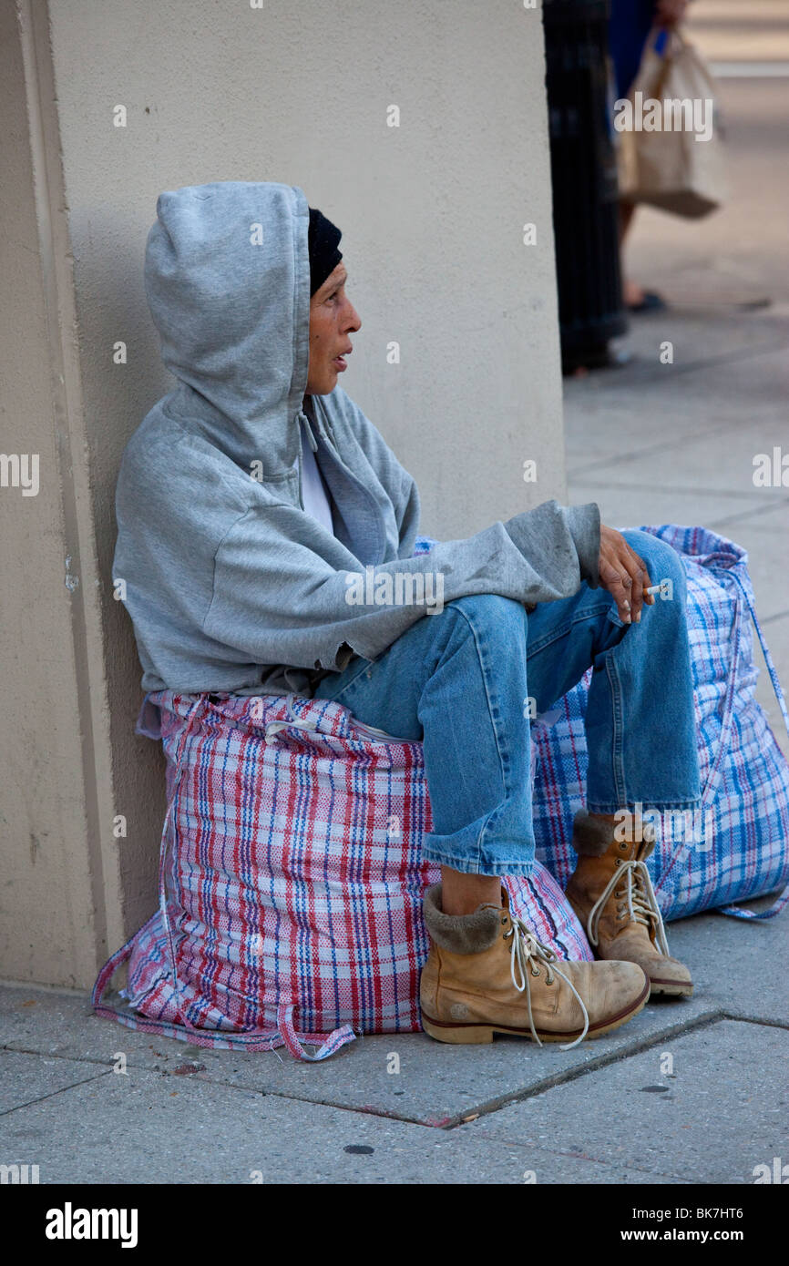 Homeless woman in Washington DC Stock Photo, Royalty Free Image ...