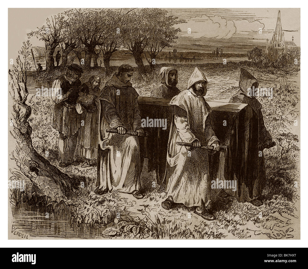 Medieval funeral hi-res stock photography and images - Alamy