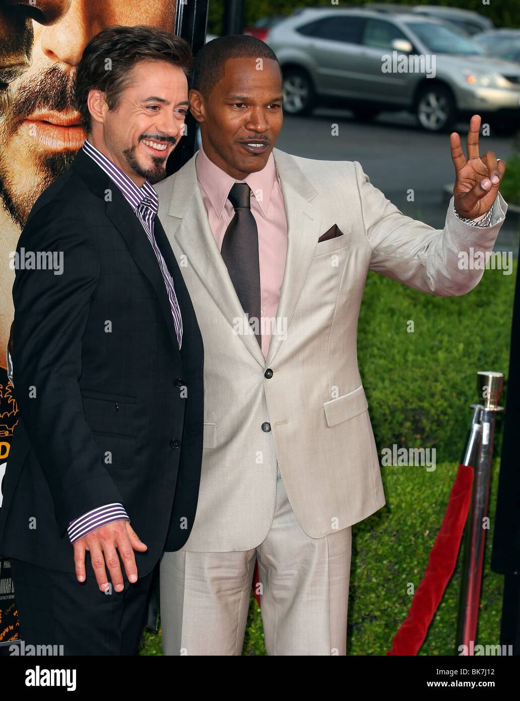 JAMIE FOXX ROBERT DOWNEY JR. THE SOLOIST LOS ANGELES PREMIERE HOLLYWOOD ...