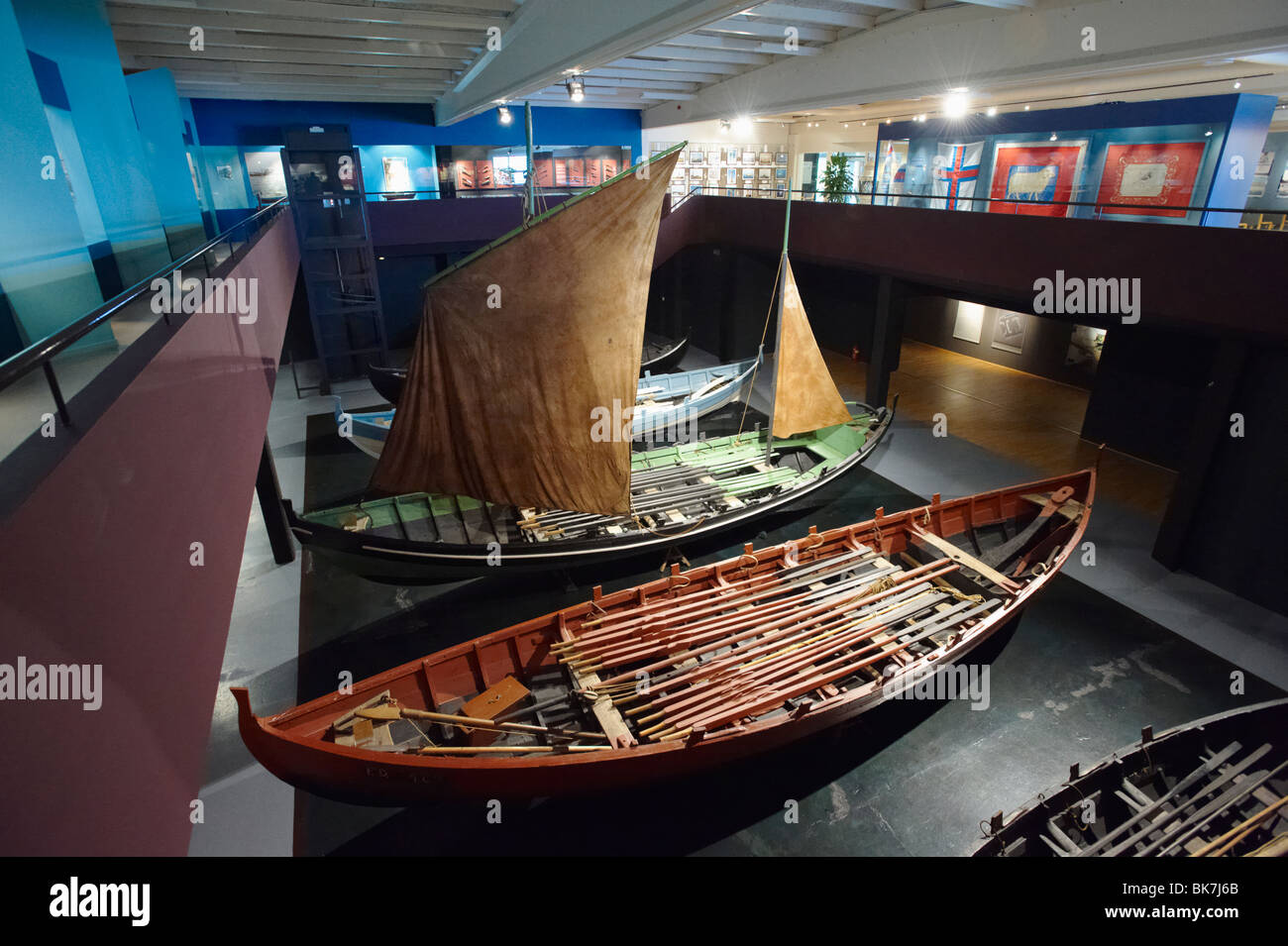 Old Faroese rowing boats, Faroese Historical Museum (Foroya ...