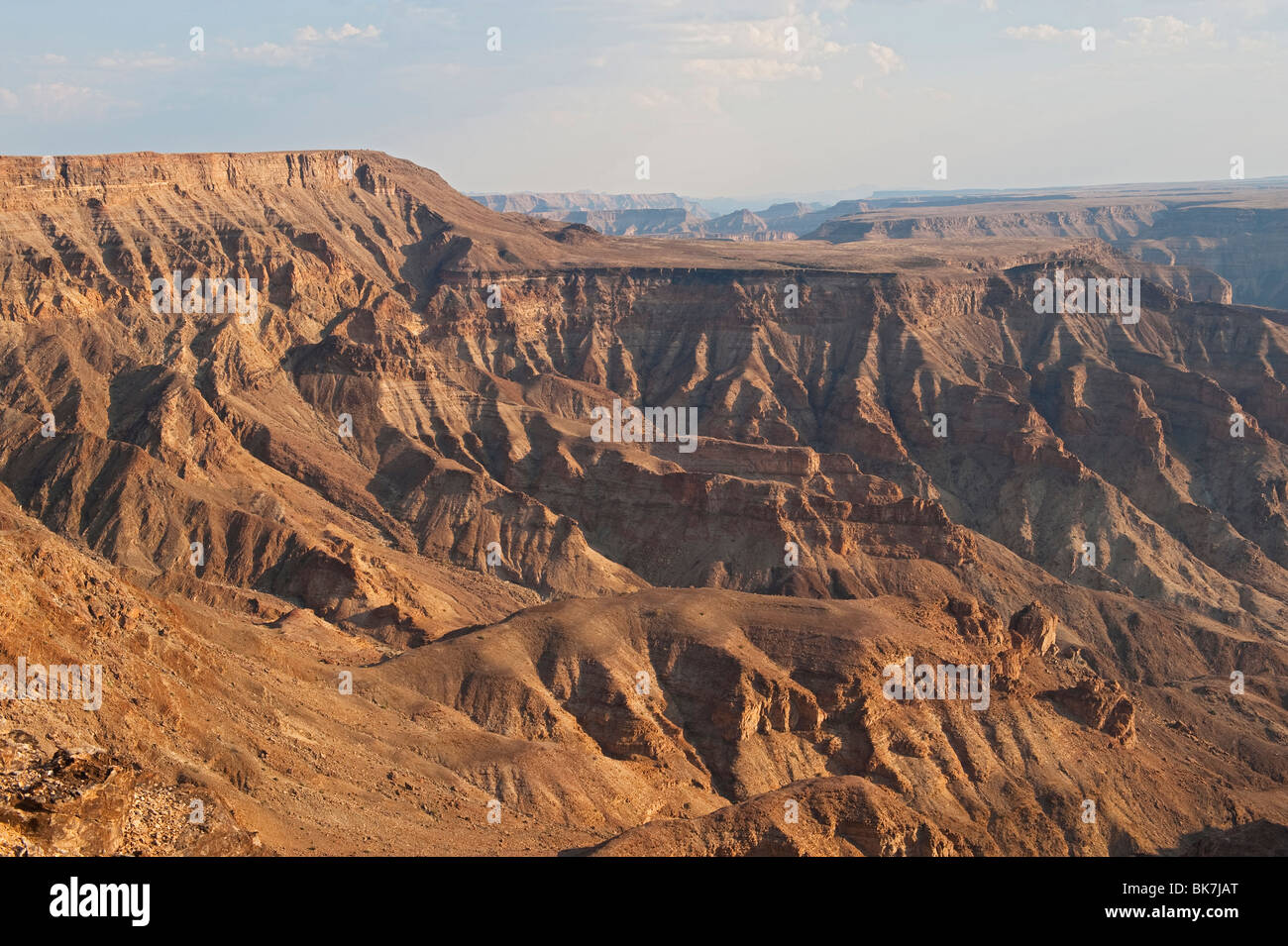 Spectacular view of Fish River Canyon from the main lookout near Hobas ...
