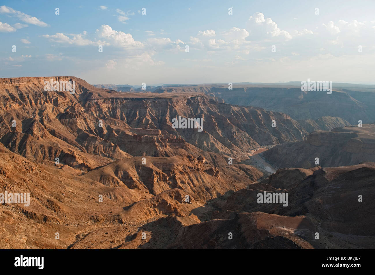 Spectacular view of Fish River Canyon from the main lookout near Hobas ...