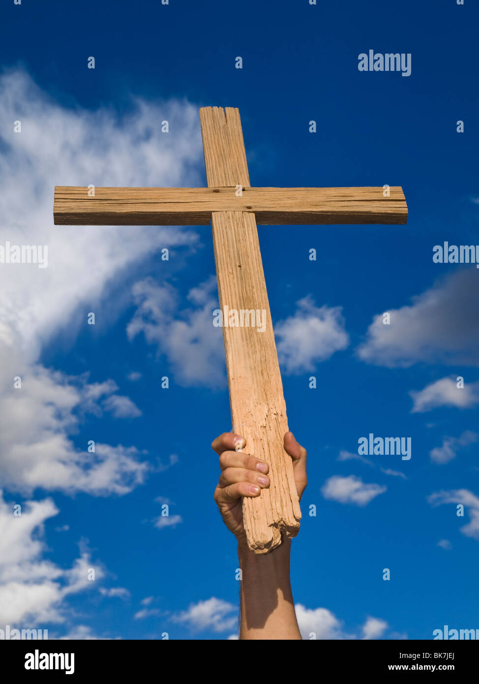 Jesus christ holding a cross hi-res stock photography and images - Alamy