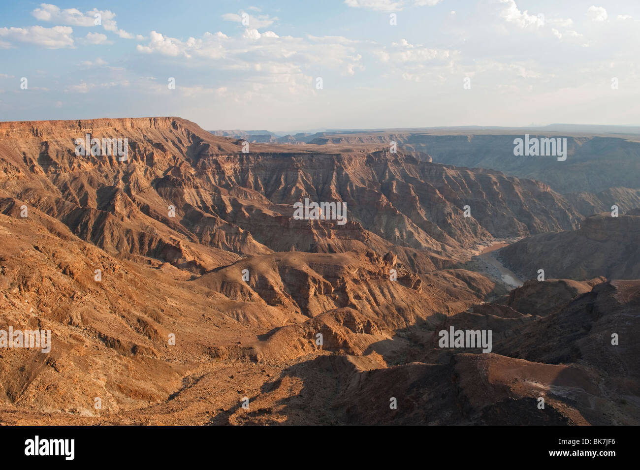 Spectacular view of Fish River Canyon from the main lookout near Hobas ...