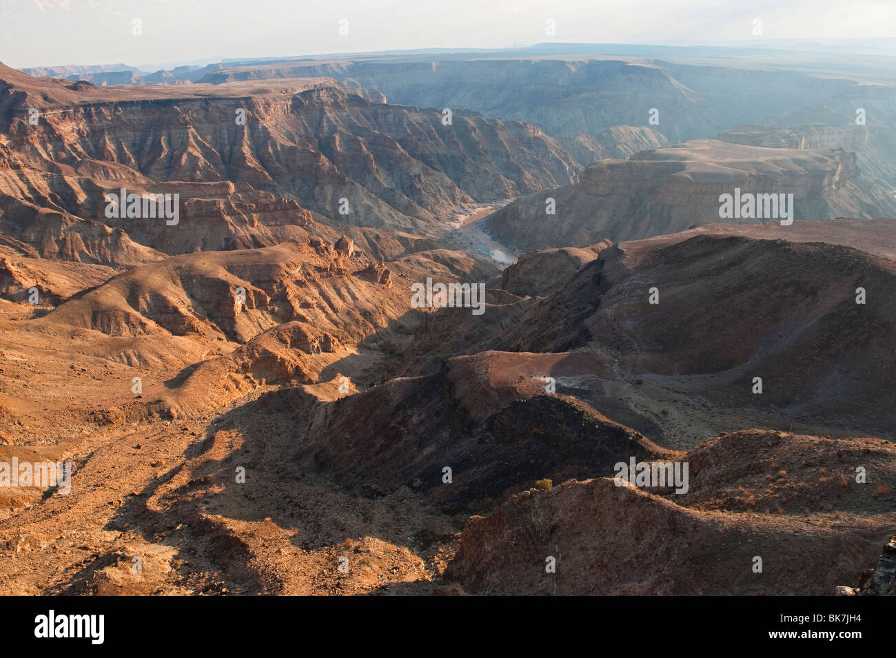 Spectacular view of Fish River Canyon from the main lookout near Hobas ...