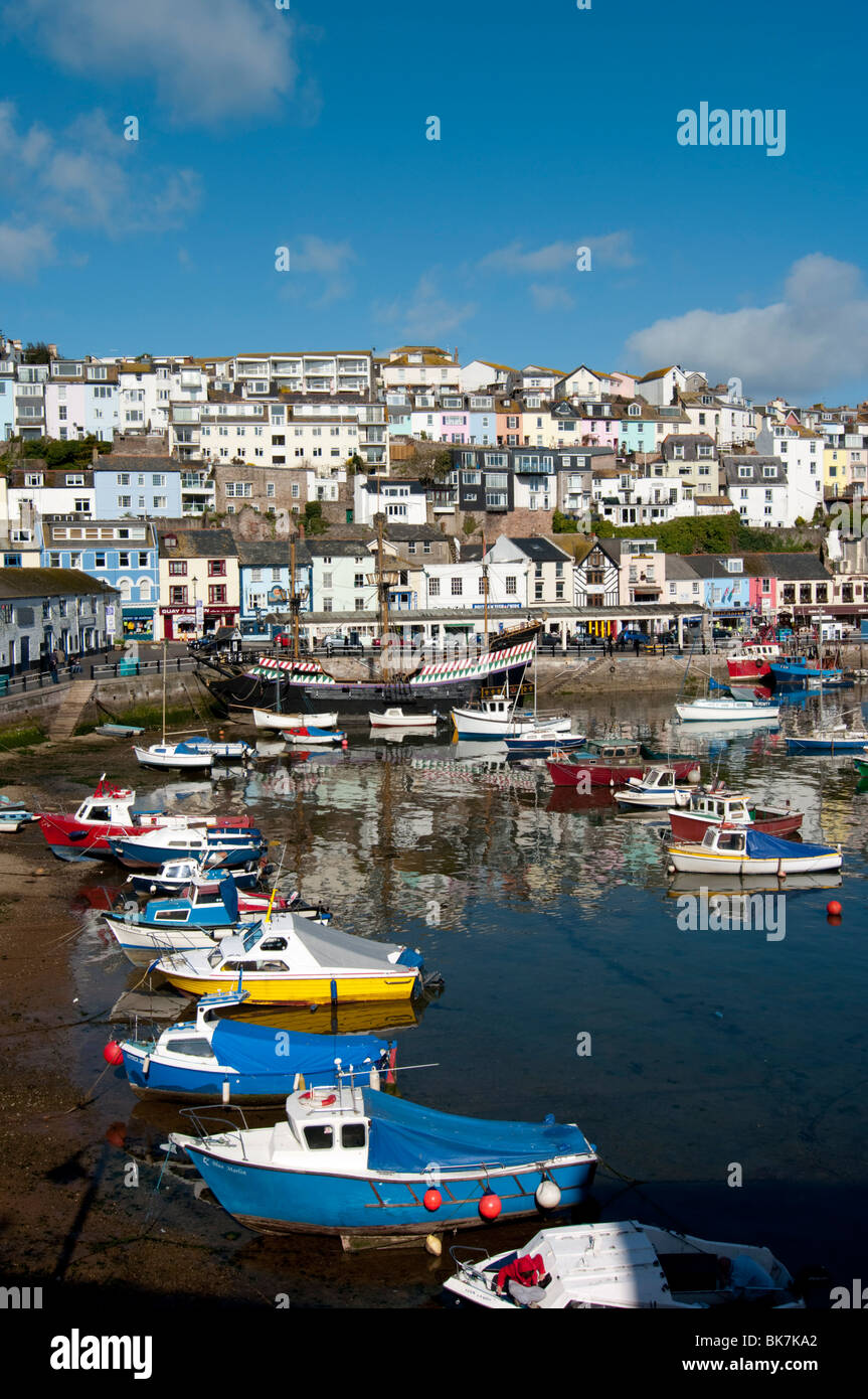 Brixham harbour, Devon, England, United Kingdom, Europe Stock Photo - Alamy