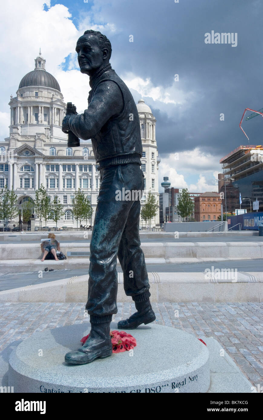Statue by Tom Murphy, of Captain Frederick John Walke, near Albert Dock ...