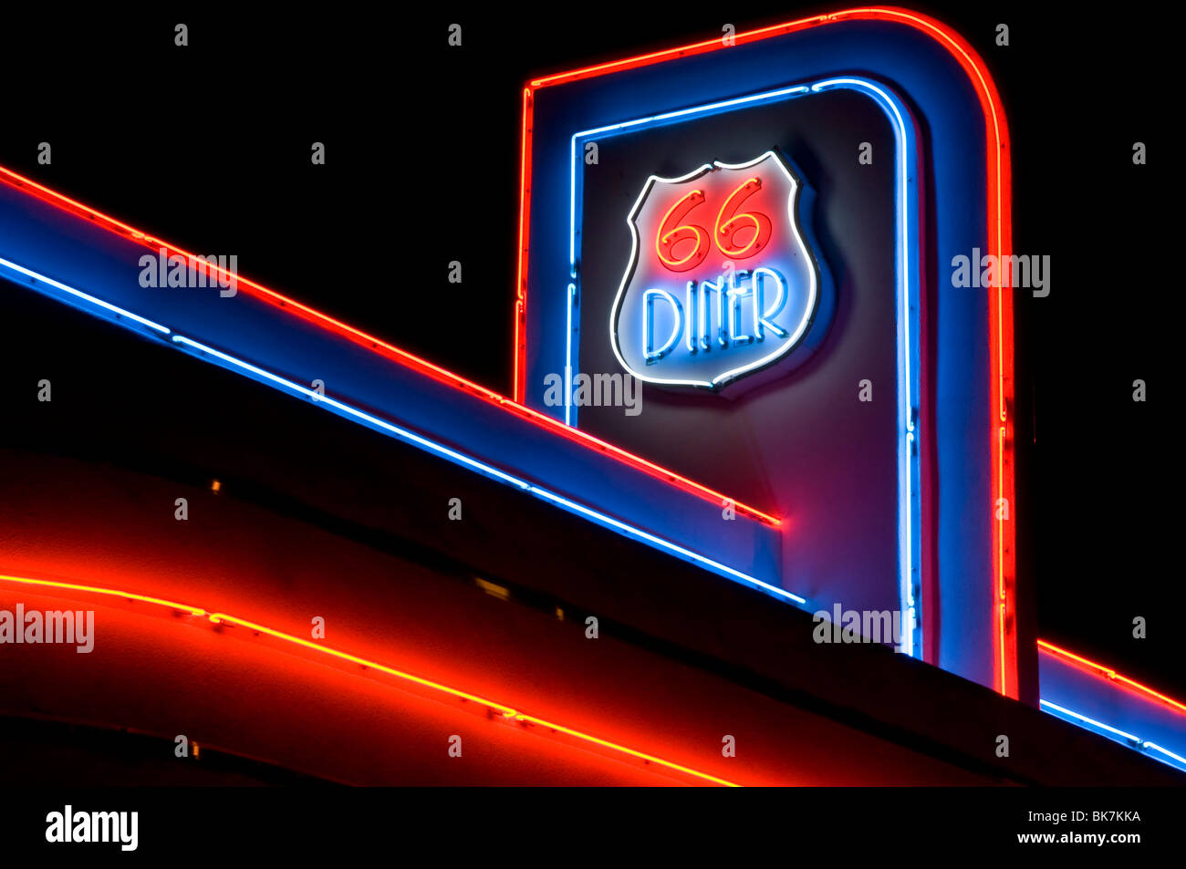 The 66 Diner along historic Route 66, Albuquerque, New Mexico, United ...