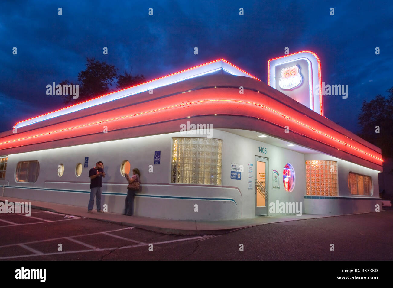 The 66 Diner along historic Route 66, Albuquerque, New Mexico, United ...