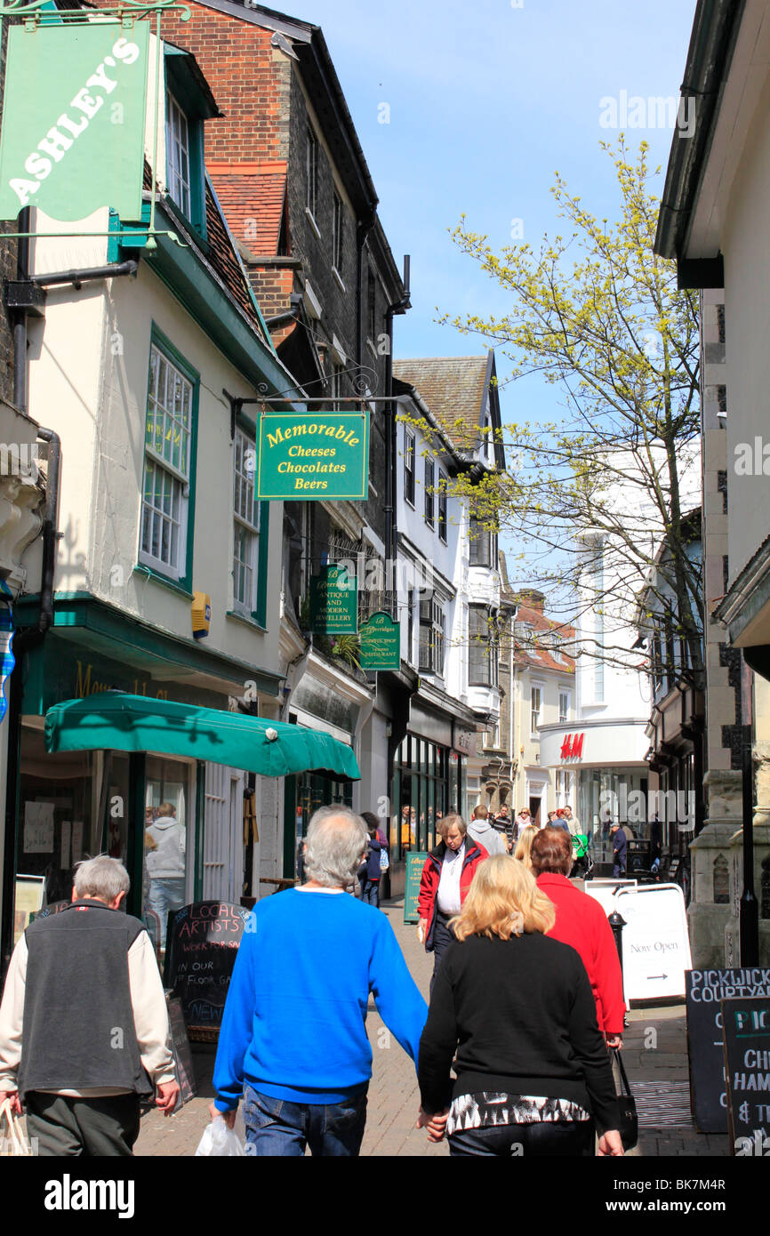 Ipswich town centre shopping county town of suffolk east anglia england ...