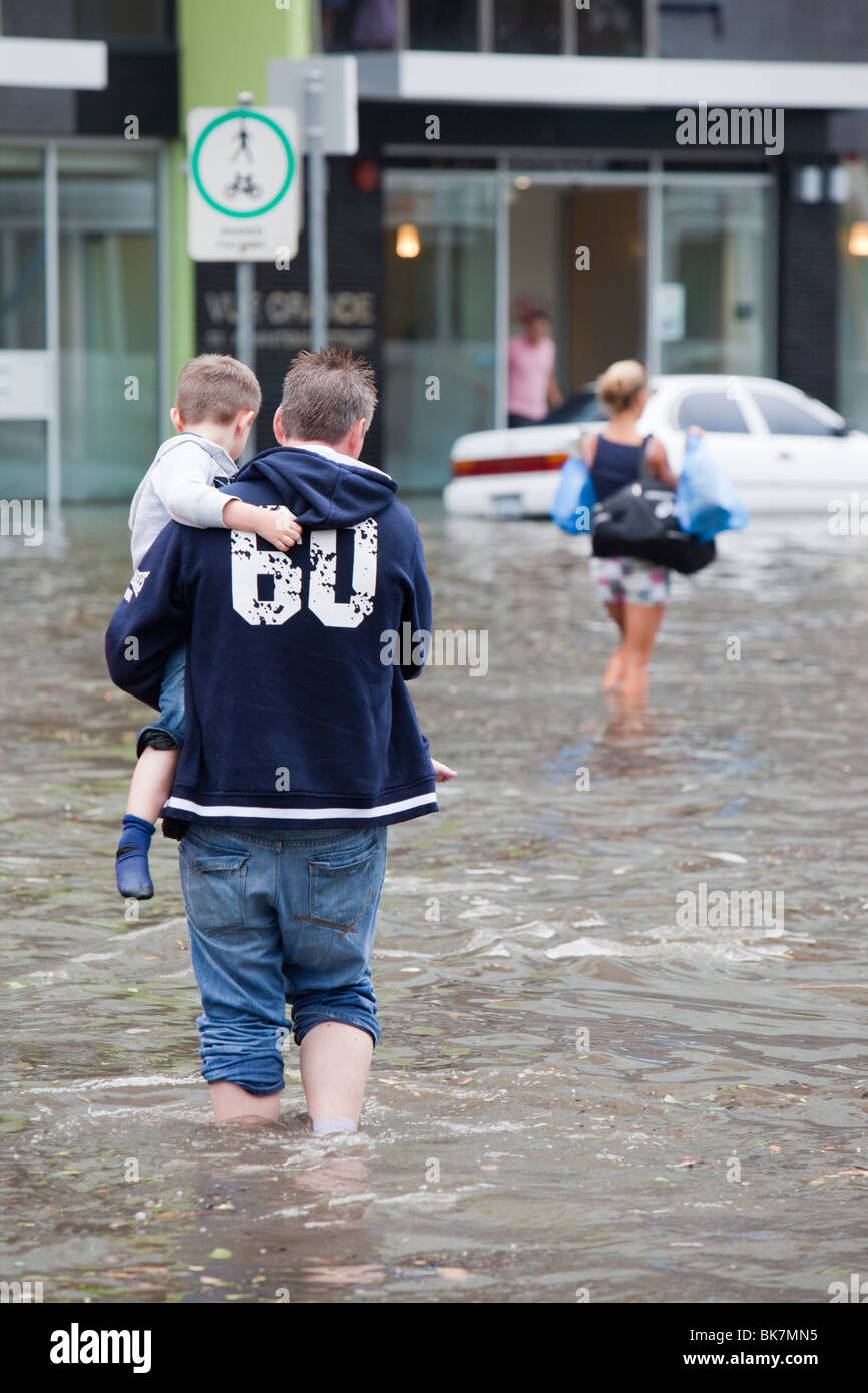 Flooding from the worst tropical storm to hit Melbourne in over 100 ...