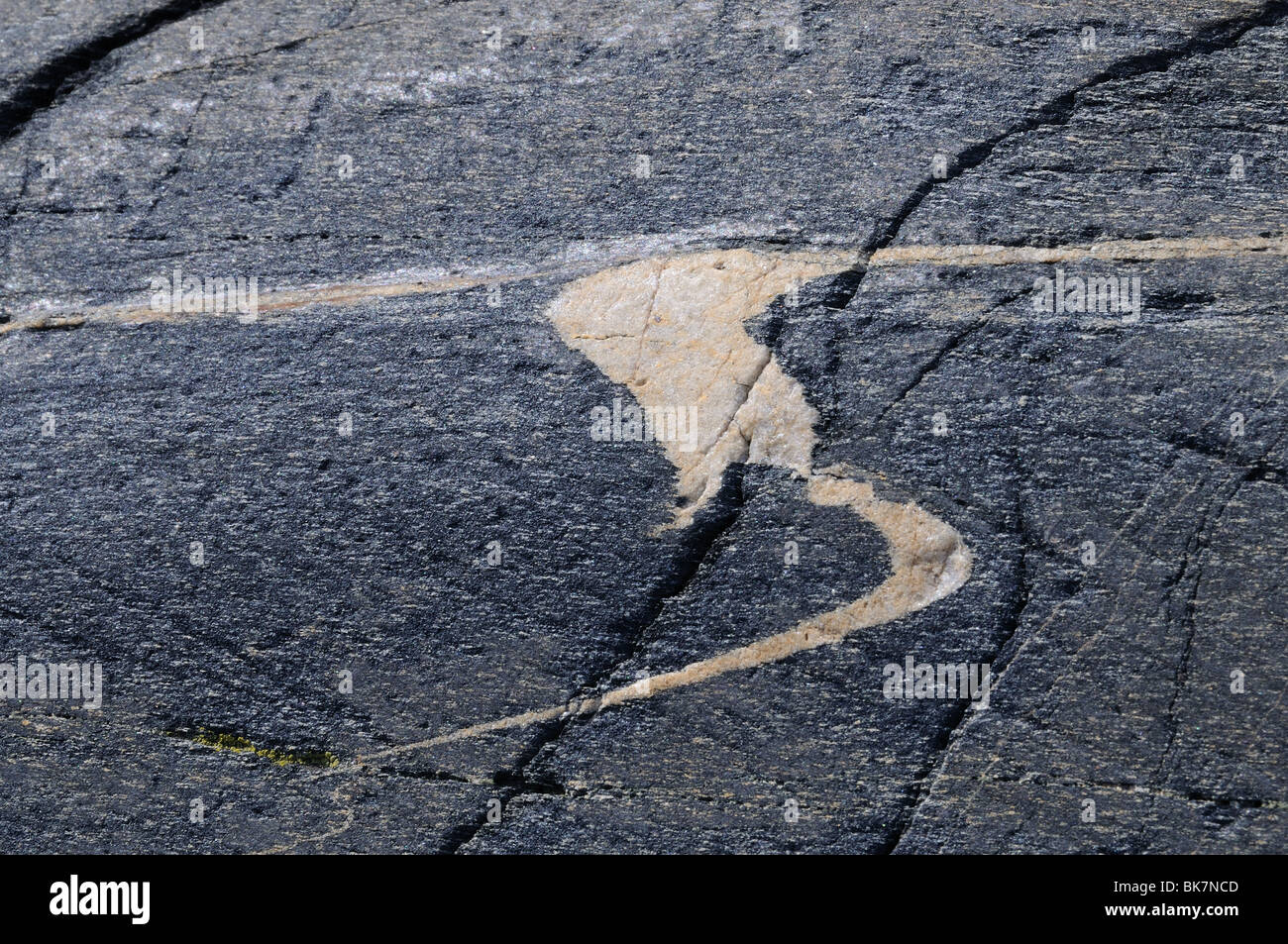 Pattern in rock Stock Photo - Alamy