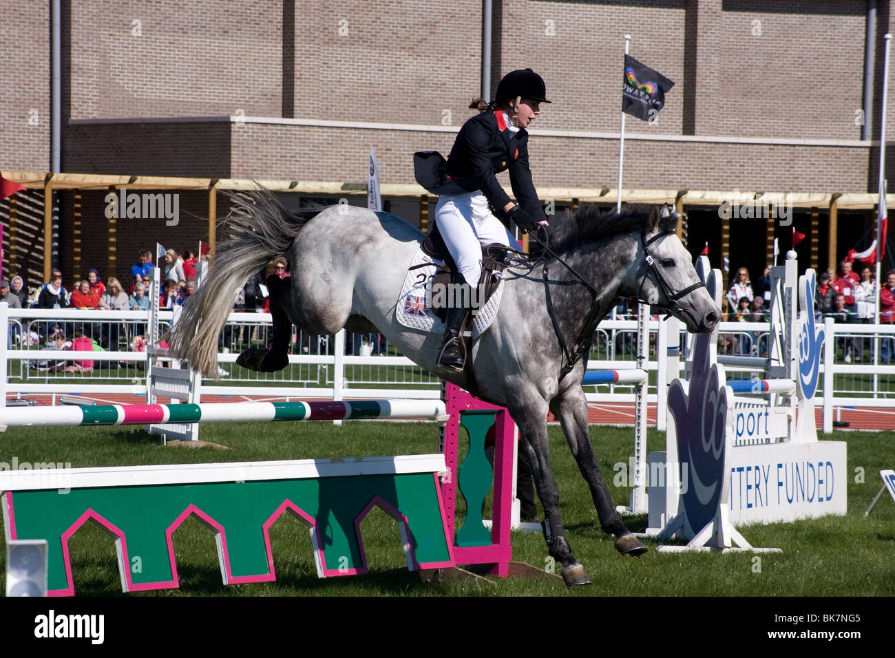 womens final world cup series pentathlon show jumping event Medway Park ...