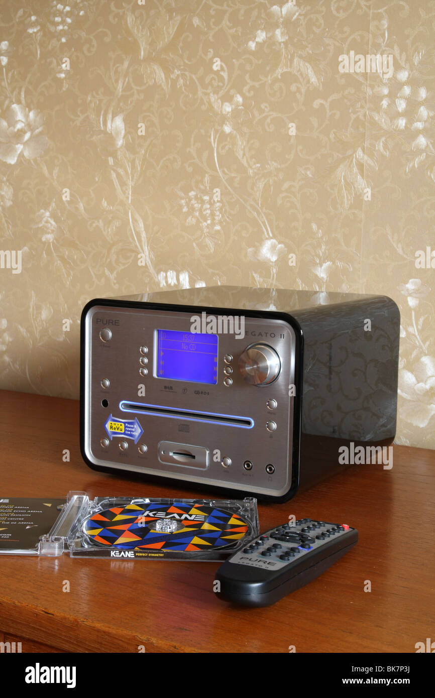 Pure Stereo System with Keane Compact Disc Stock Photo - Alamy