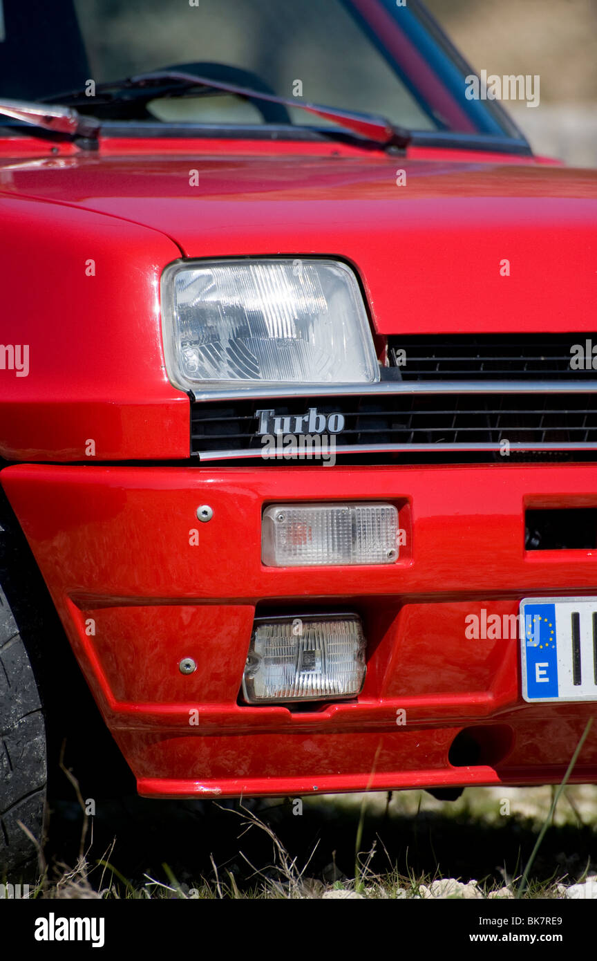Red Renault 5 Copa Turbo (gordini) car Stock Photo - Alamy