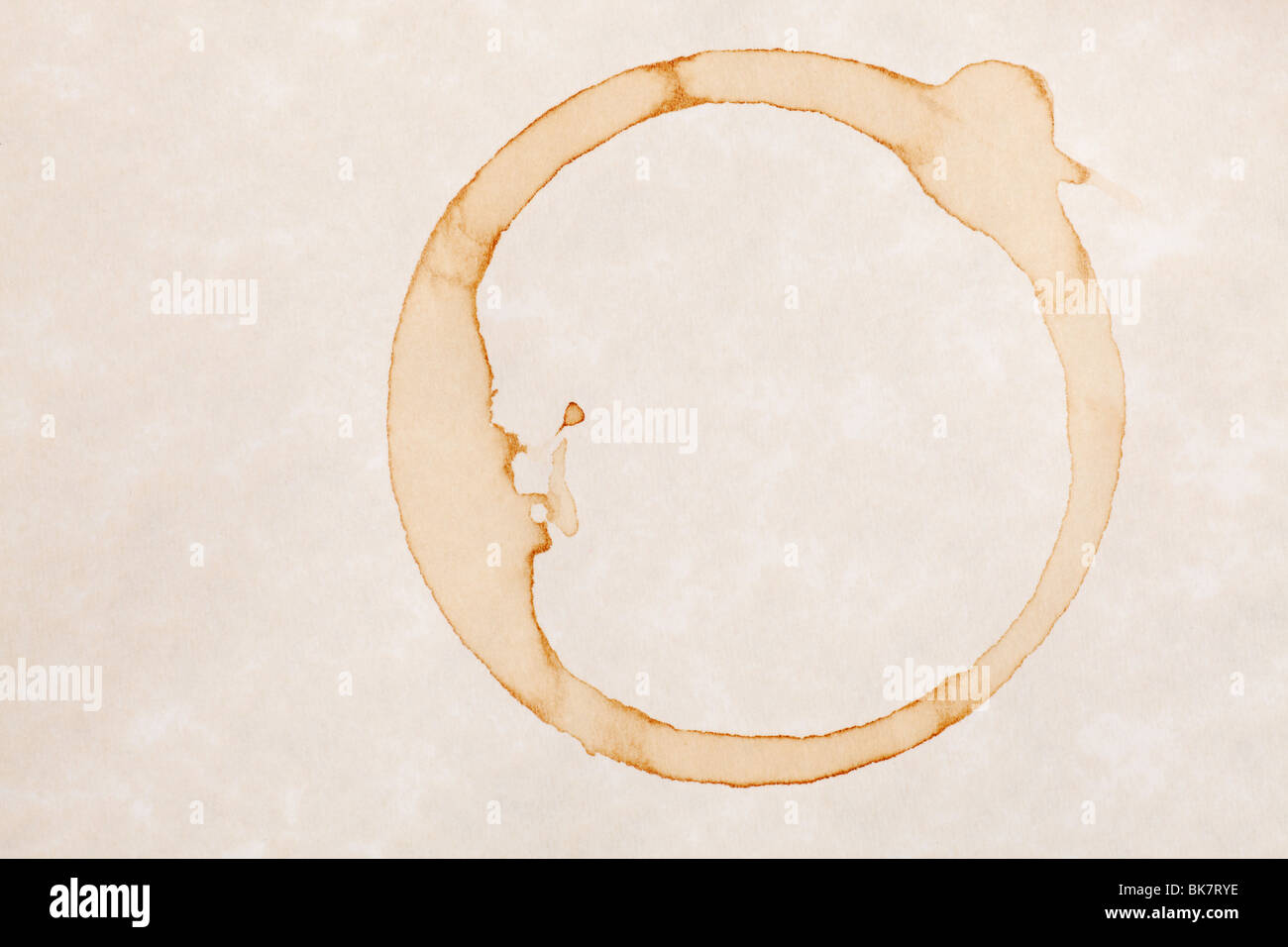 coffee ring stains on white parchment paper background Stock Photo - Alamy