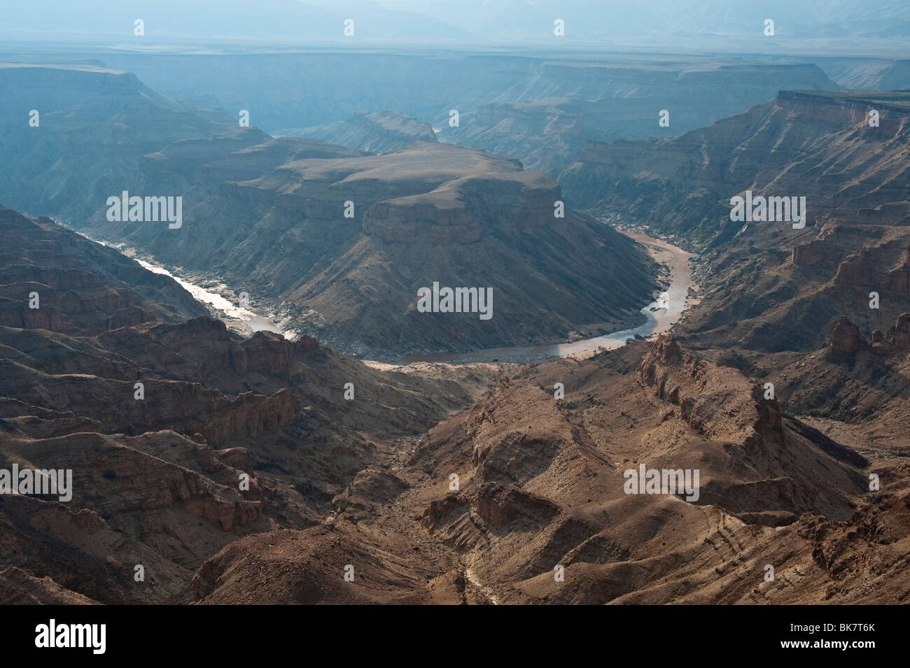 Spectacular view of Fish River Canyon from the main lookout near Hobas ...