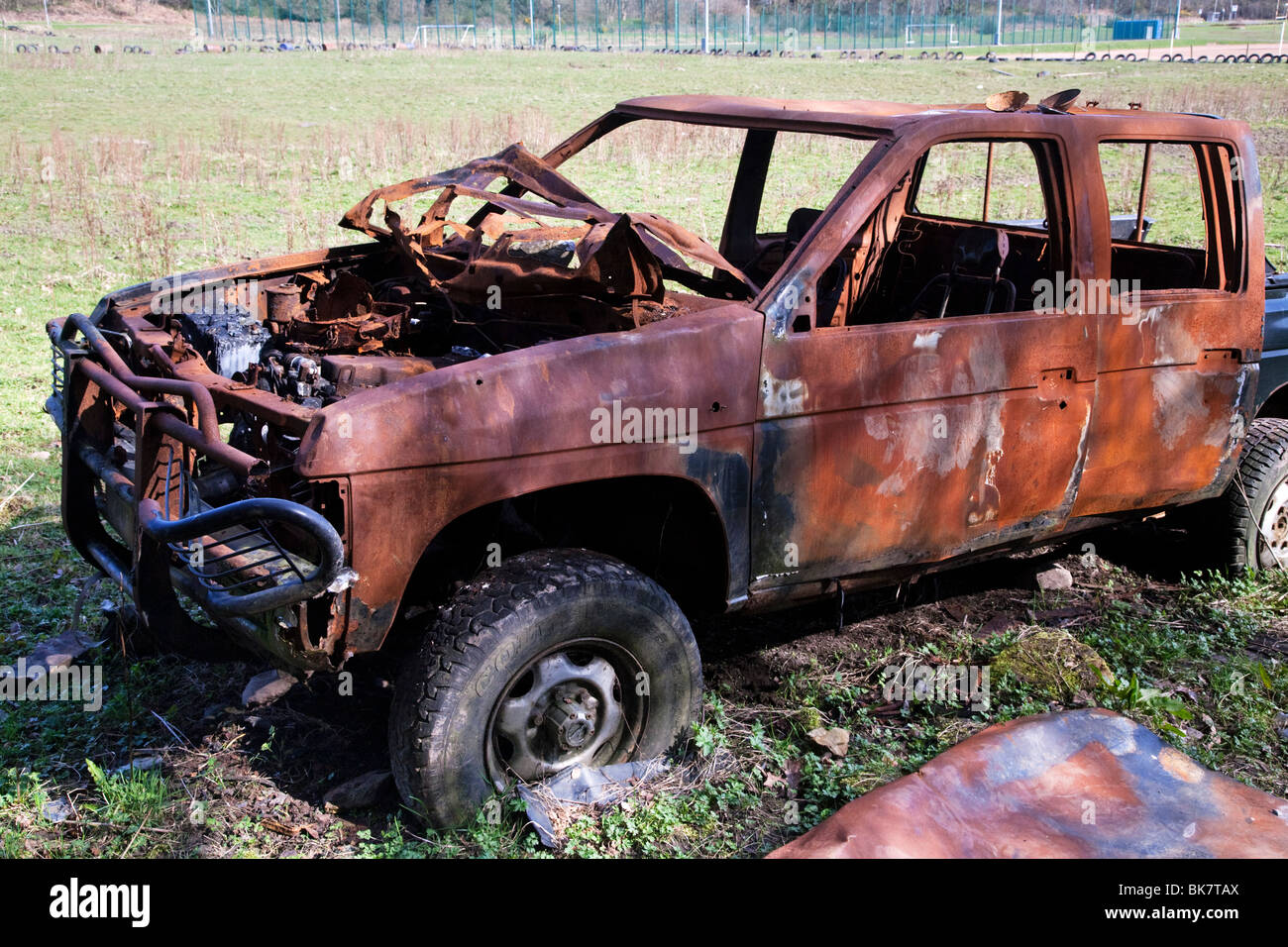 Burned out truck hi-res stock photography and images - Alamy