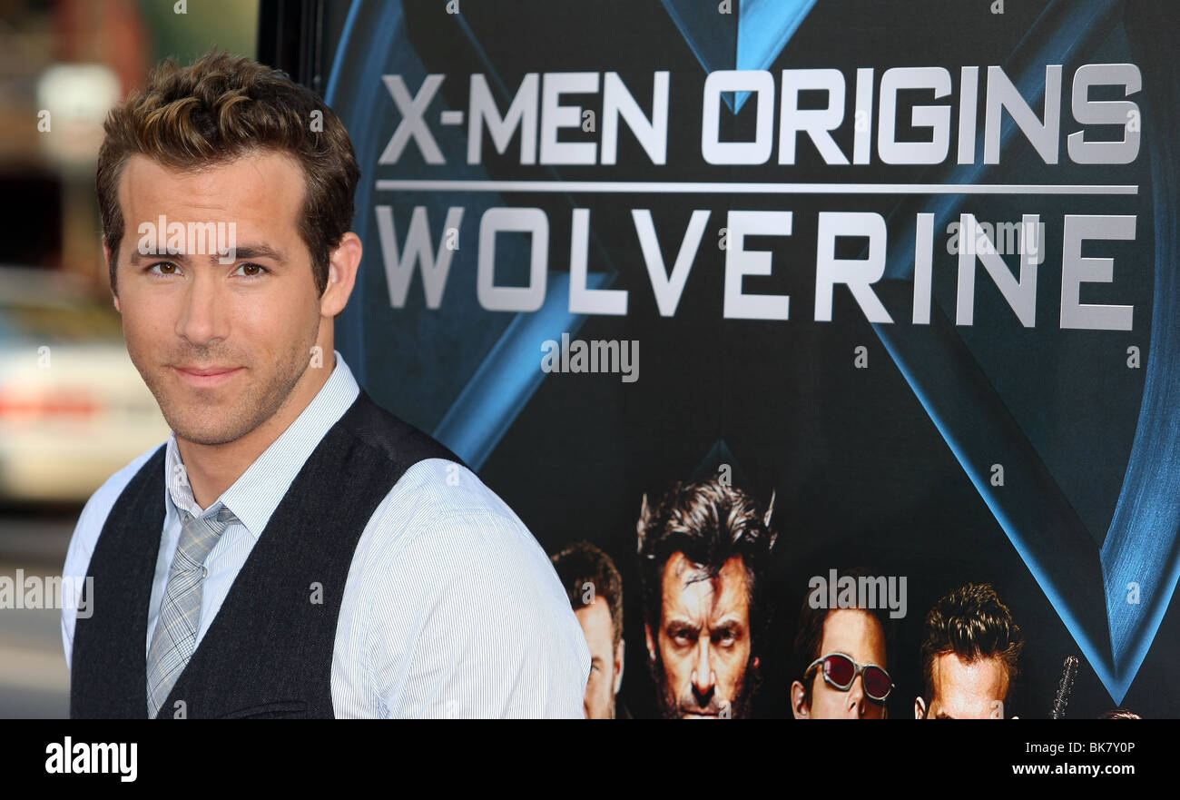 RYAN REYNOLDS X-MEN ORIGINS: WOLVERINE INDUSTRY SCREENING HOLLYWOOD LOS ...