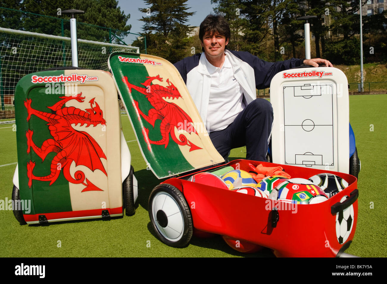 Former professional footballer Lee Jenkins with his innovative ...