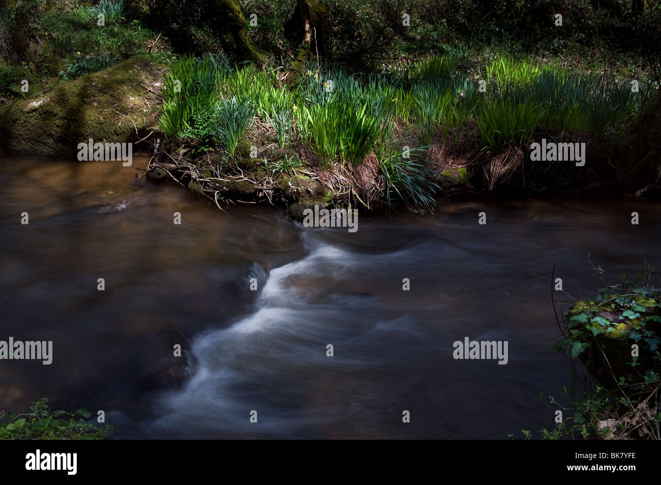 A flowing river Stock Photo - Alamy
