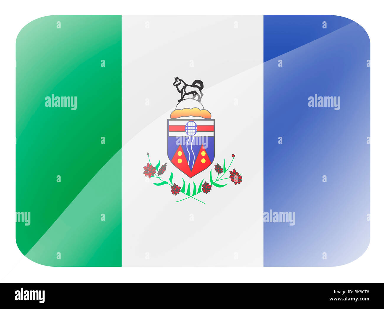 Flag of yukon Cut Out Stock Images & Pictures - Alamy