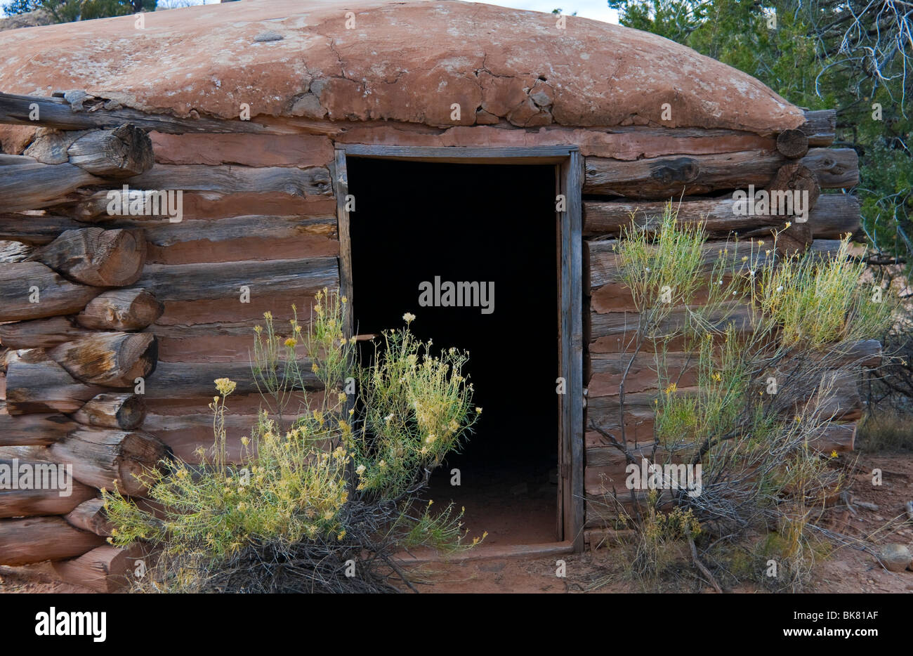 Native structure Ghost Ranch New Mexico Stock Photo - Alamy
