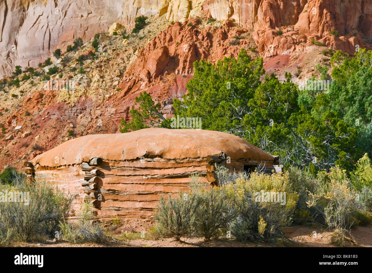 Native structure Ghost Ranch New Mexico Stock Photo - Alamy