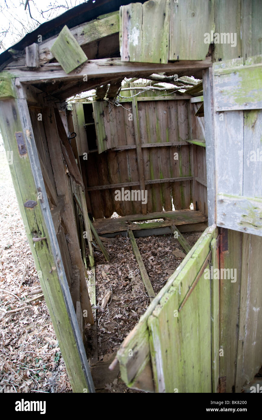 Broken remains of old wooden shepherd's travelling shed, Sutton ...