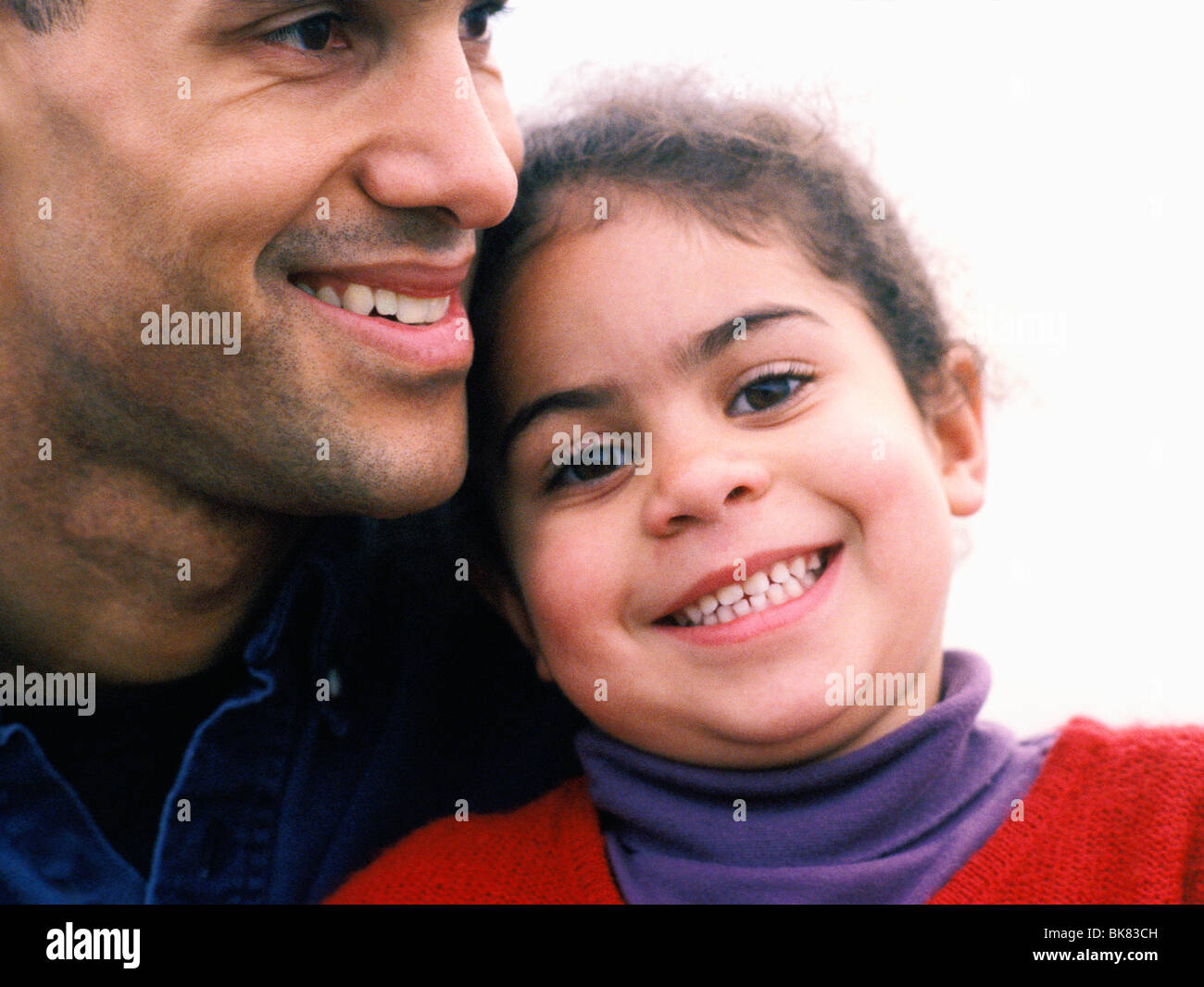 Portrait of a Father with his daughter Stock Photo - Alamy