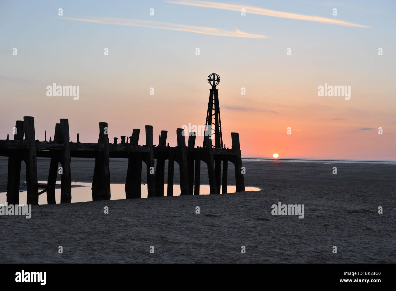 Lytham St Annes close to Blackpool on the Fylde Coast in the North West ...