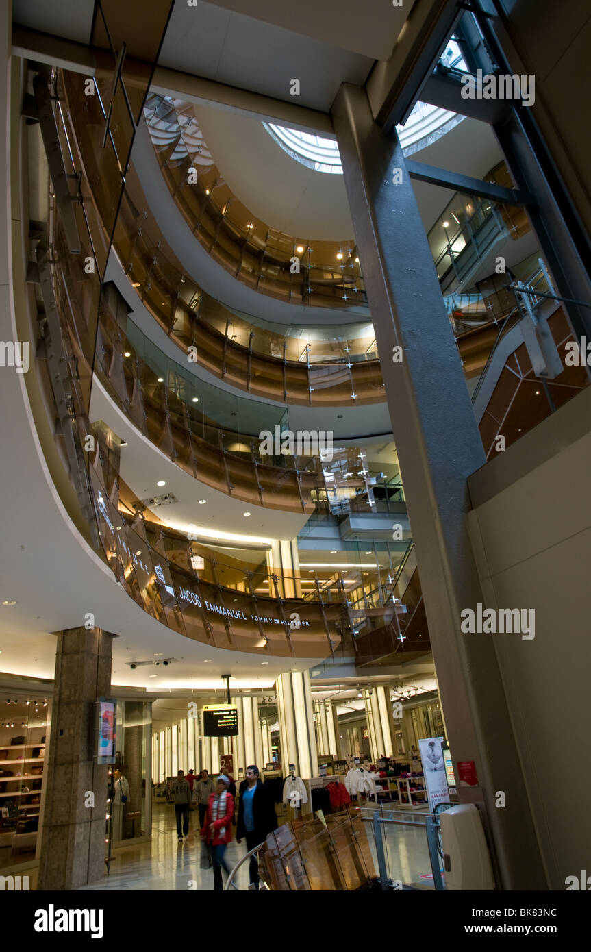 Interior of a shopping mall in Montreal, Canada Stock Photo - Alamy