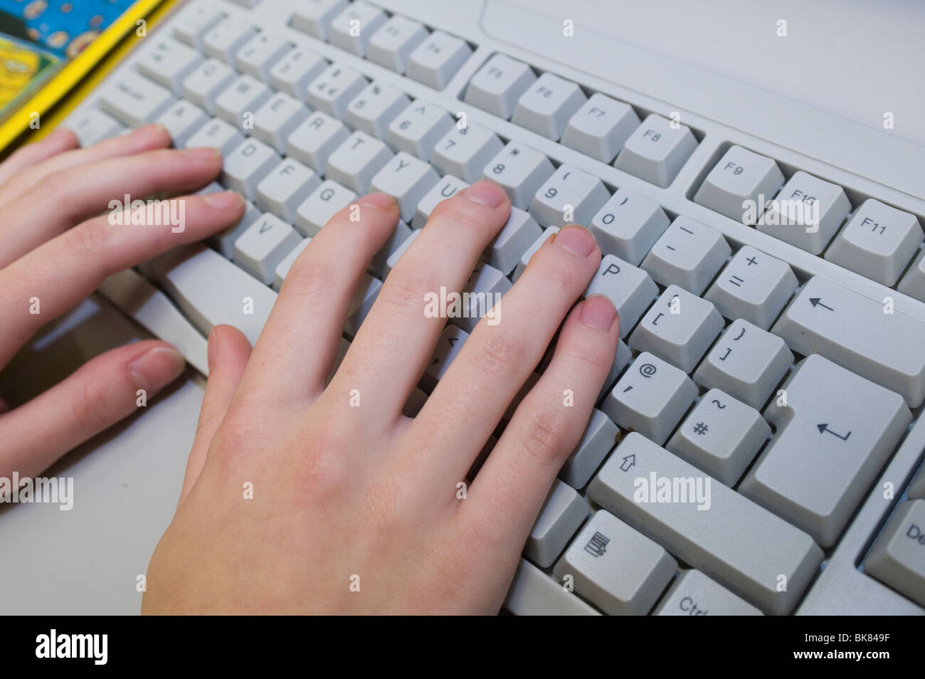 Child hand computer hi-res stock photography and images - Alamy