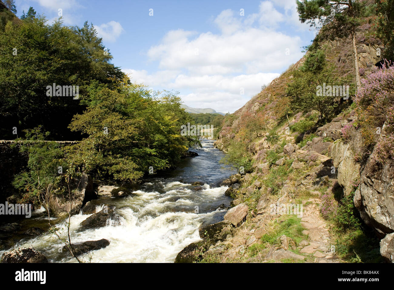 Aberglaslyn pass from the Fisherman's path near Beddgelert and the ...