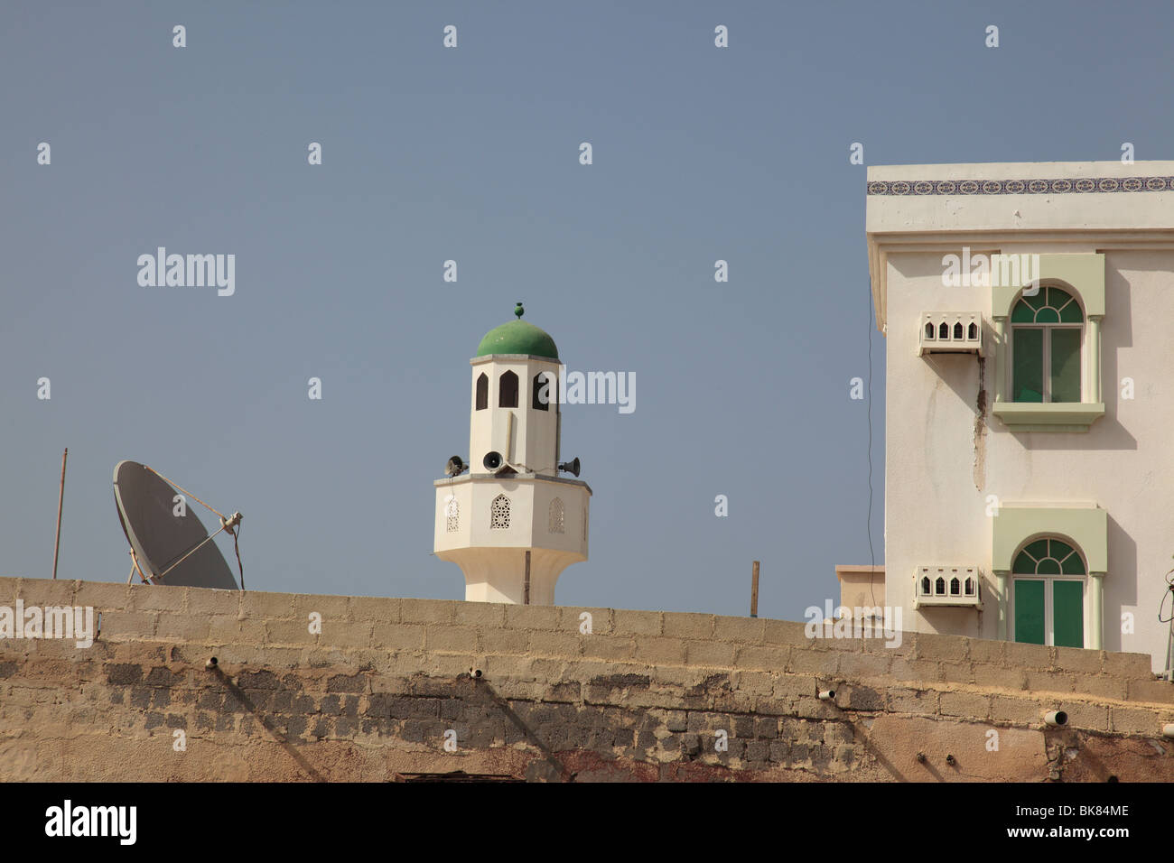 minaret and detail of a buildings at muscat Sultanate of Oman. Photo by ...