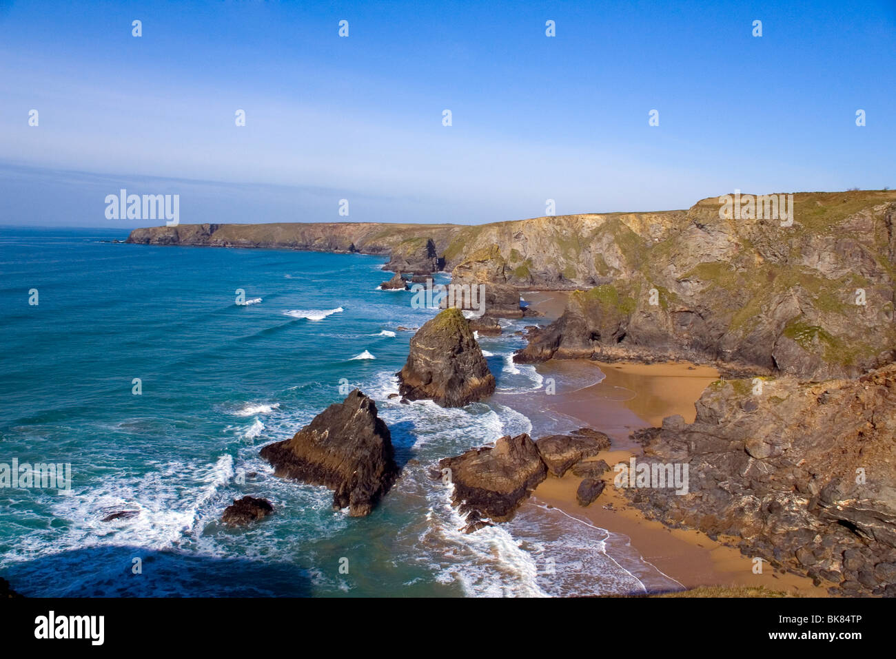 Cornwall, Bedruthan Steps Stock Photo - Alamy