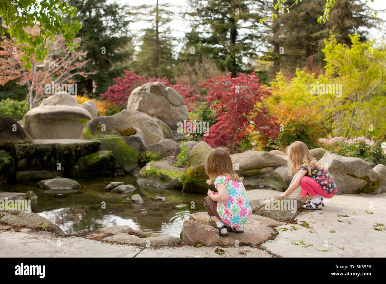 Girls Beside Water At Park High Resolution Stock Photography and Images ...