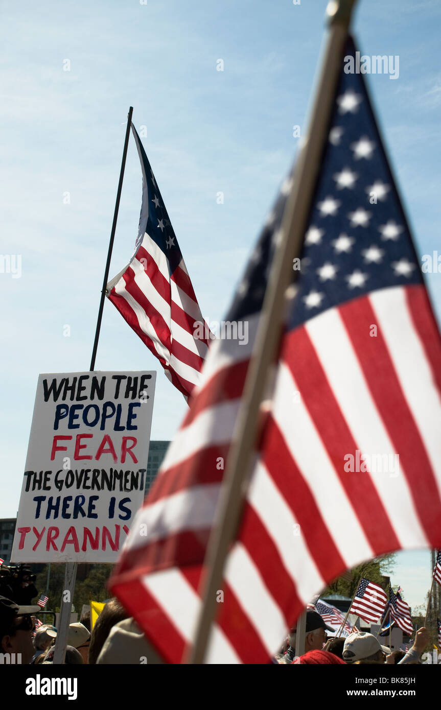 Tea party protesters at the 2010 Boston Tea Party Stock Photo - Alamy
