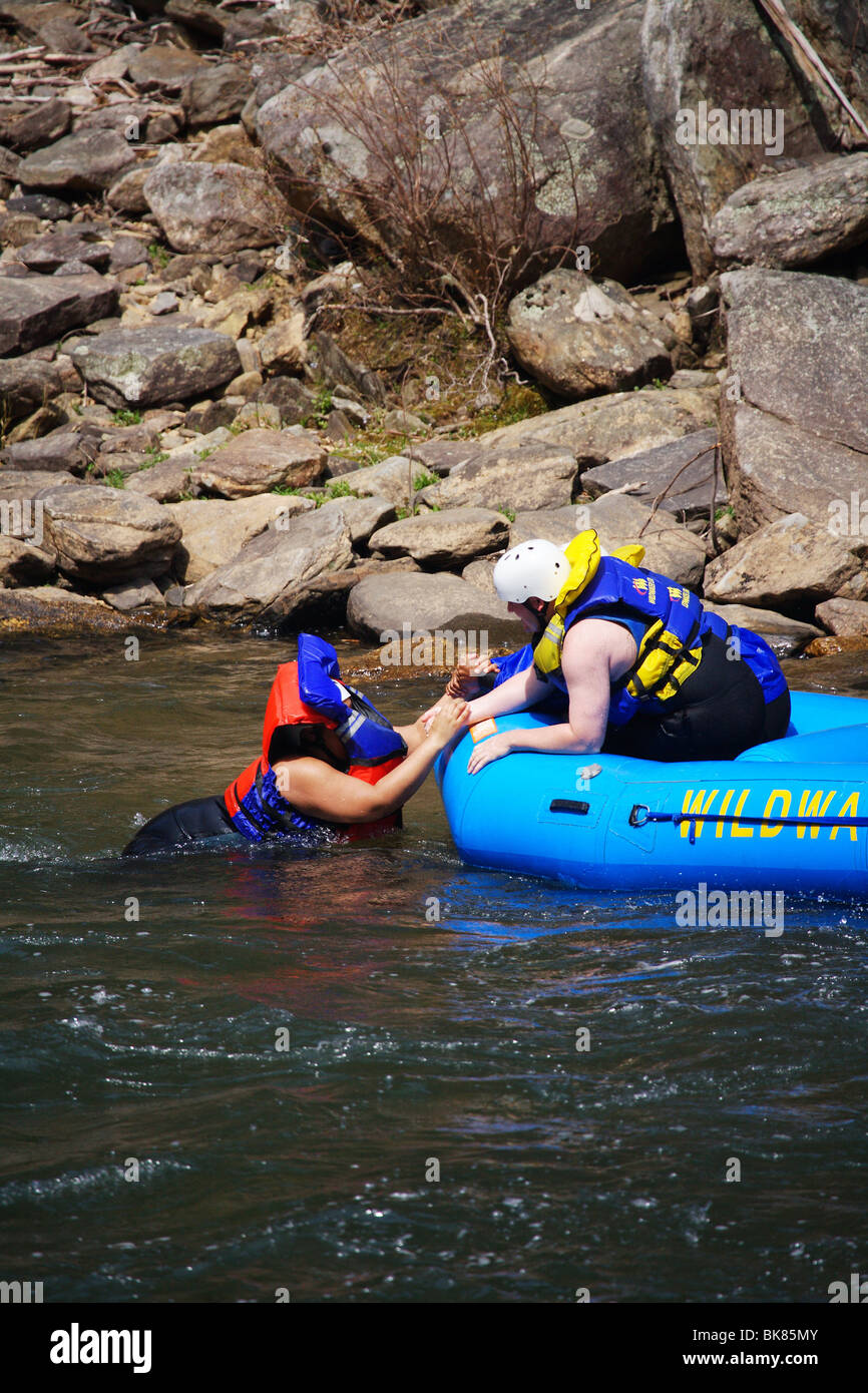 WATER RESCUE WHITEWATER RAFTING GROUP BULL SLUICE RAPIDS GEORGIA SOUTH ...