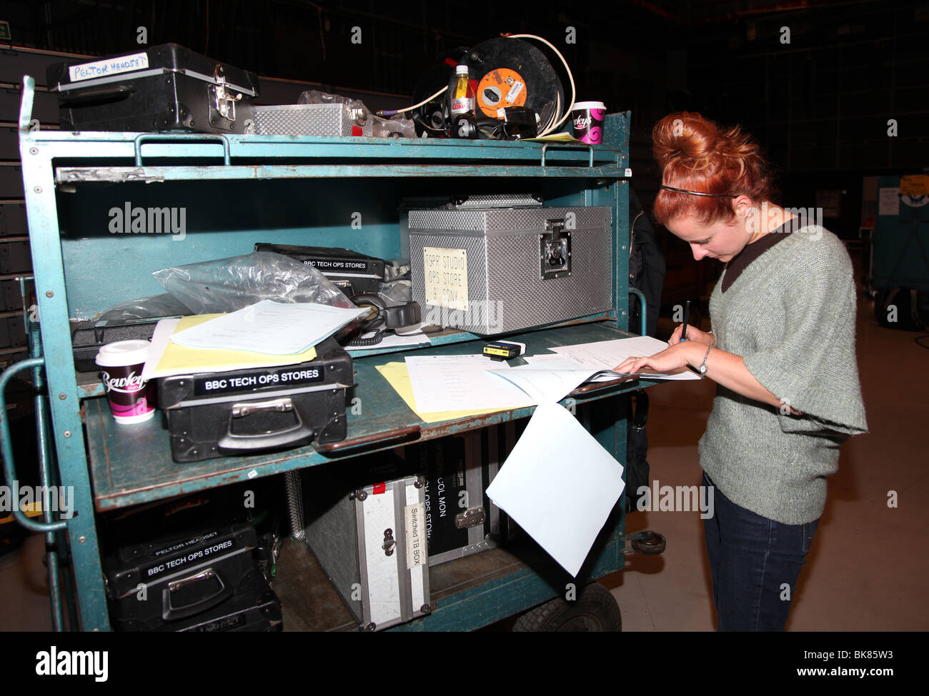 Behind the scenes filming studio hi-res stock photography and images ...