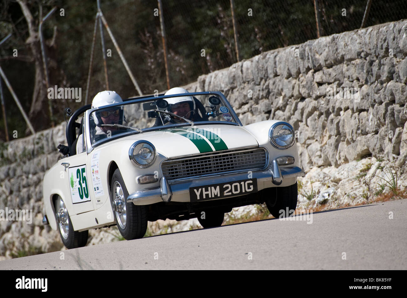 Classic racing austin car healey sprite High Resolution Stock ...