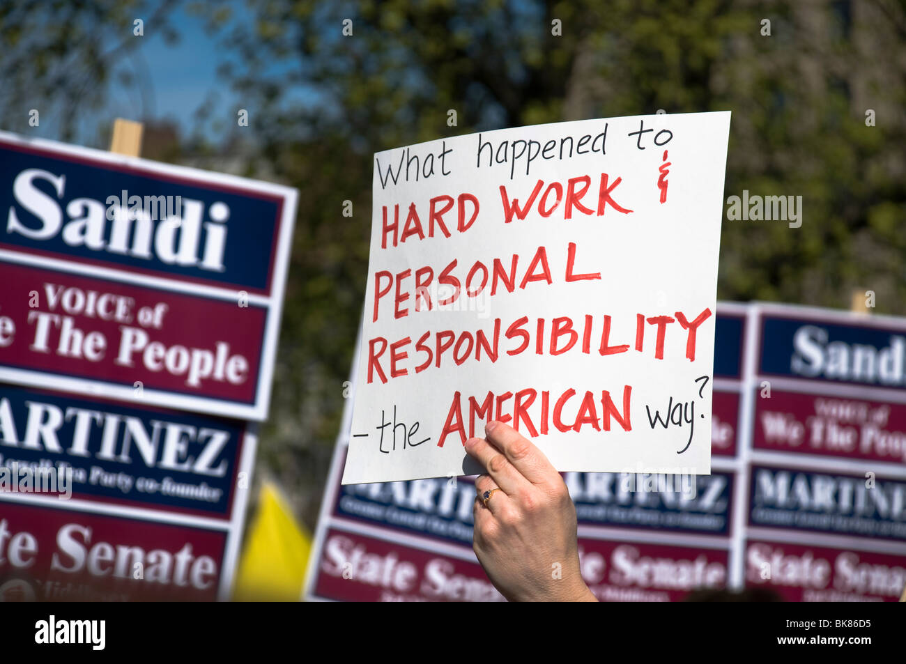 Tea party protest 2010 hi-res stock photography and images - Alamy